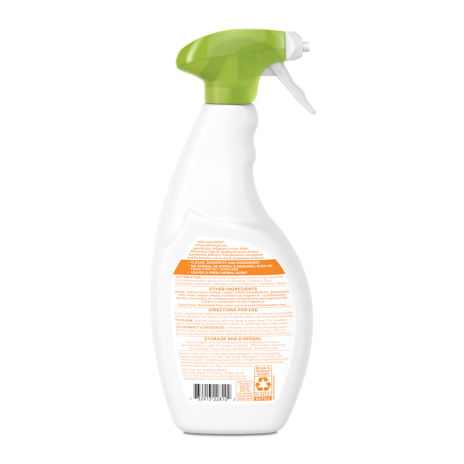Disinfecting Bathroom Cleaner - Lemongrass Citrus | Seventh Generation