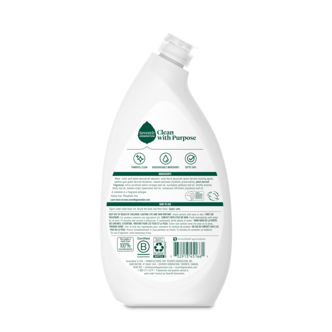 Toilet Bowl Cleaner - Fresh Mint | Seventh Generation