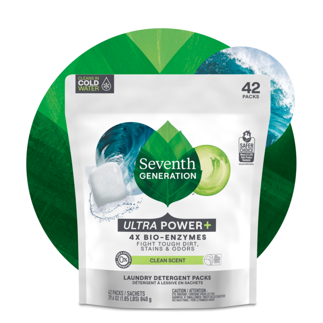 Power+™ Laundry Detergent Packs - Clean Scent | Seventh Generation