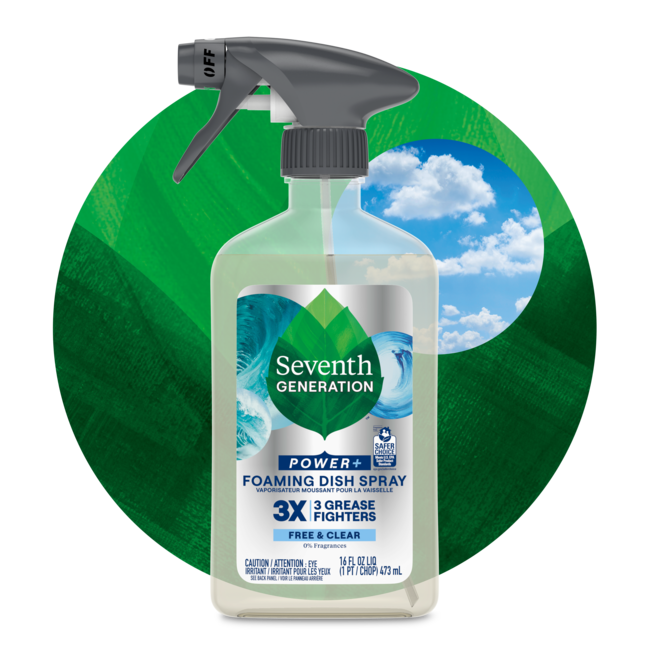 Foaming Dish Spray - Free & Clear | Seventh Generation
