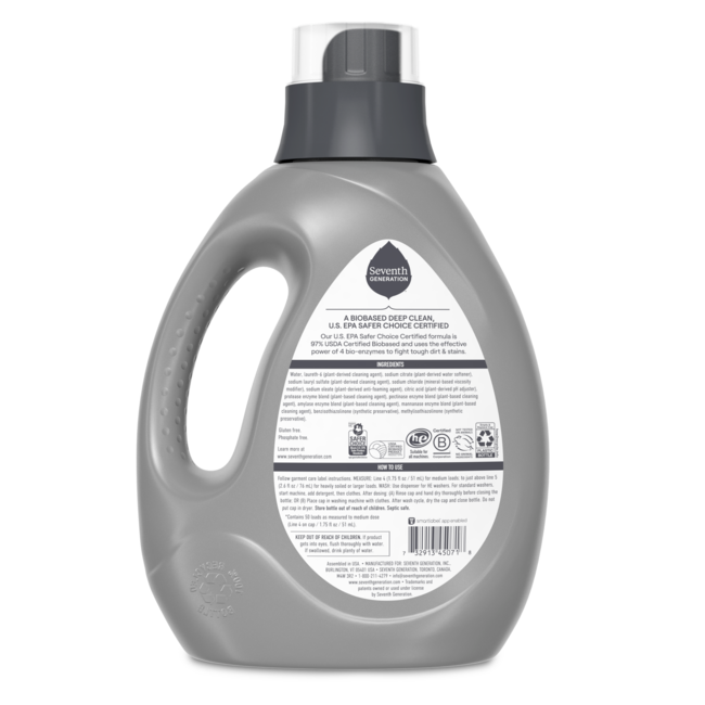 Power+™ Liquid Laundry Detergent - Fragrance Free | Seventh Generation