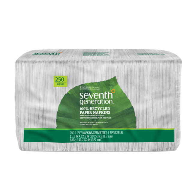 100% Recycled Paper Napkins | Seventh Generation