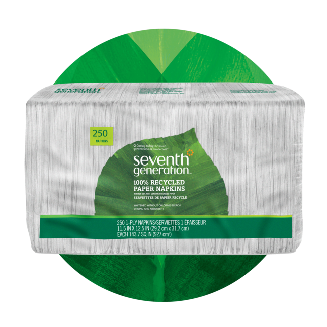 100% Recycled Paper Napkins | Seventh Generation
