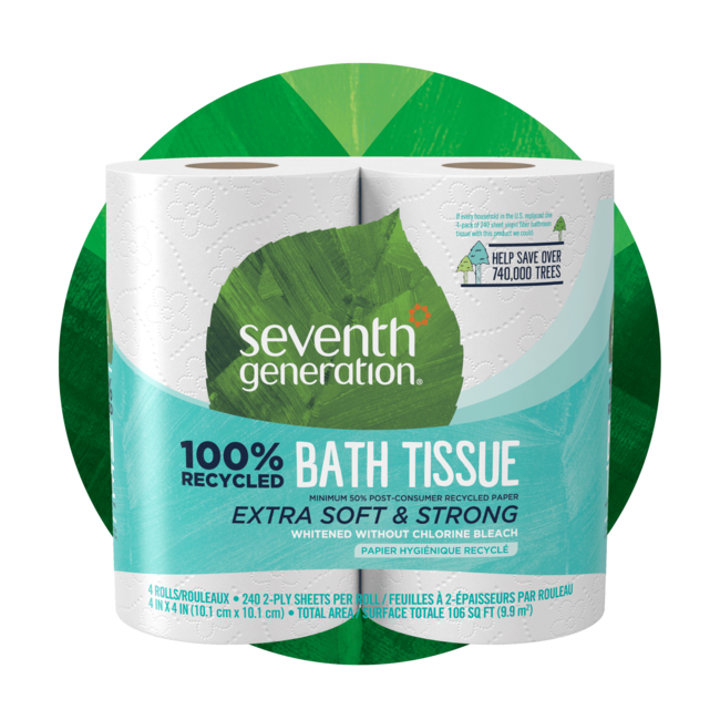 100% Recycled Bathroom Tissue, 2-ply | Seventh Generation