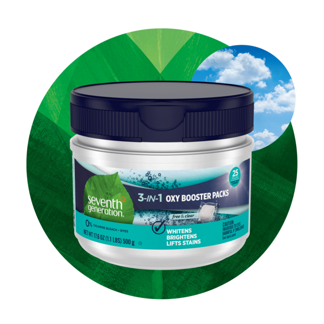 Oxy Booster Packs - Free & Clear | Seventh Generation