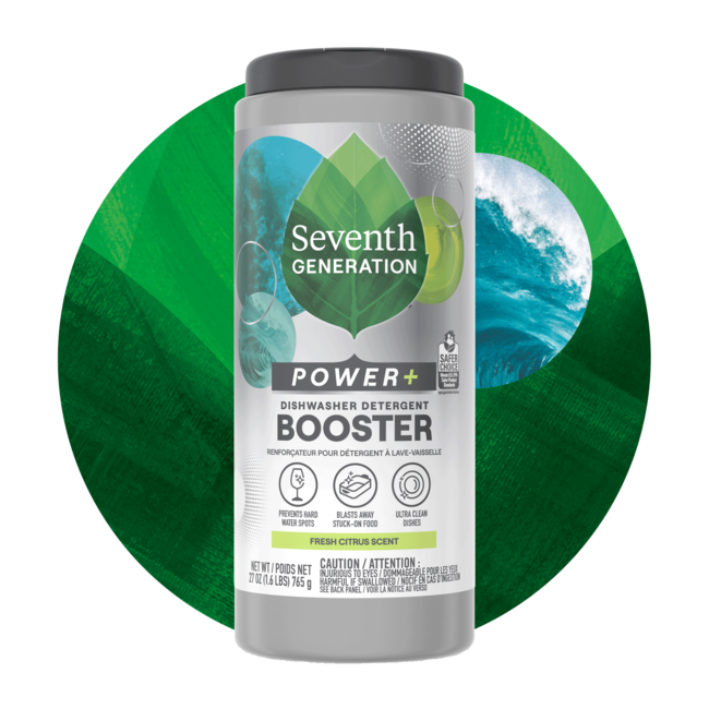 Power+™ Dishwasher Detergent Booster - Fresh Citrus | Seventh Generation