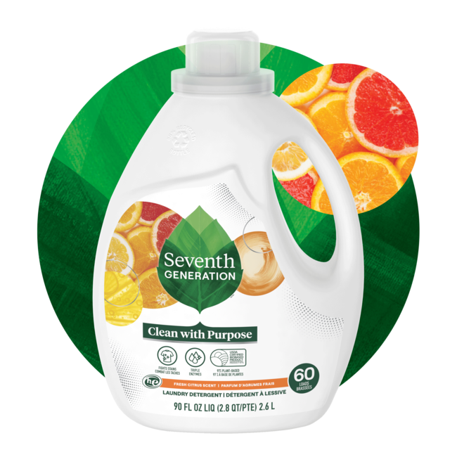 Liquid Laundry Detergent - Fresh Citrus | Seventh Generation